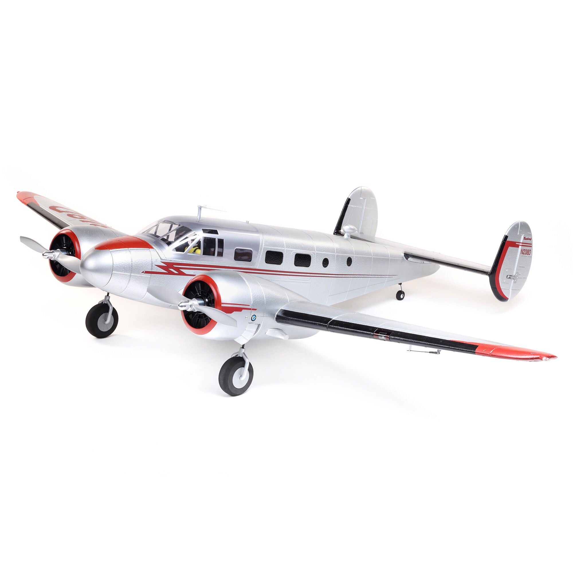 Twin Beechcraft D18 1.5m BNF Basic (EFL106250) – Nankin Hobby
