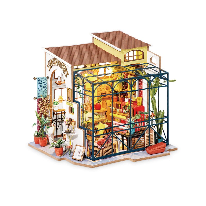 Emily's Flower Shop Miniature Wooden Model Kit (ROEDG145) – Nankin Hobby