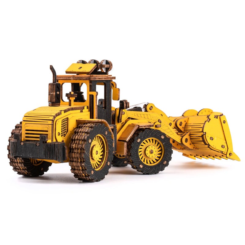 Bulldozer Engineering Vehicle Wooden Model Kit (ROETG509K) – Nankin Hobby