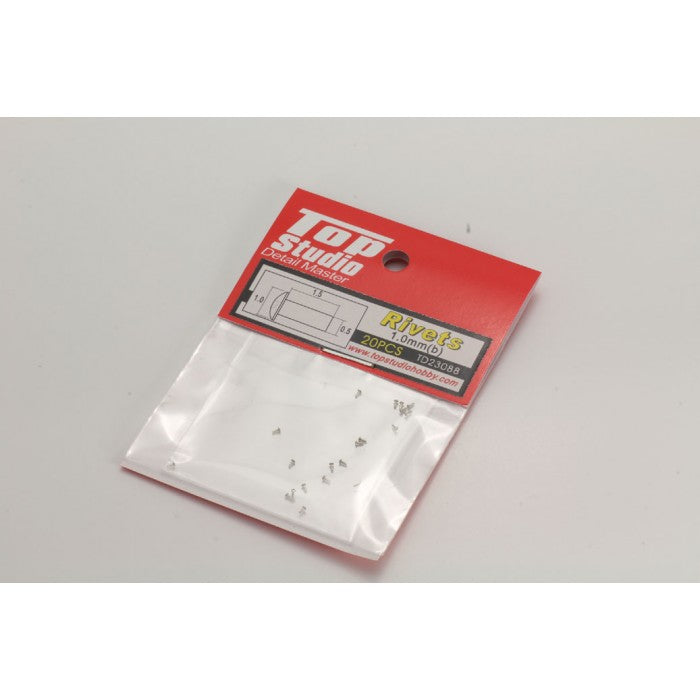 Rivets 1mm (B Set) for Plastic Model Detailing (TPSTD23088) – Nankin Hobby