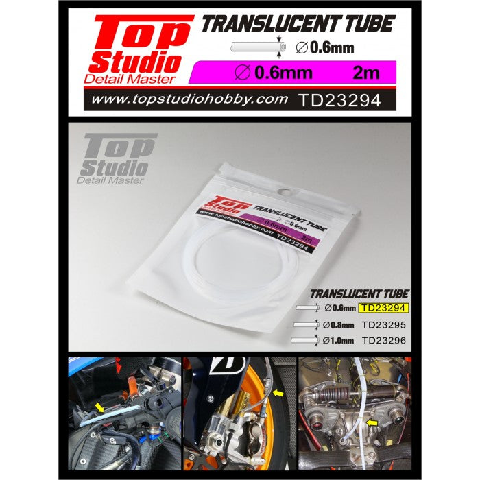 Translucent Tube 0.6mm for Plastic Model Detailing (TPSTD23294 ...