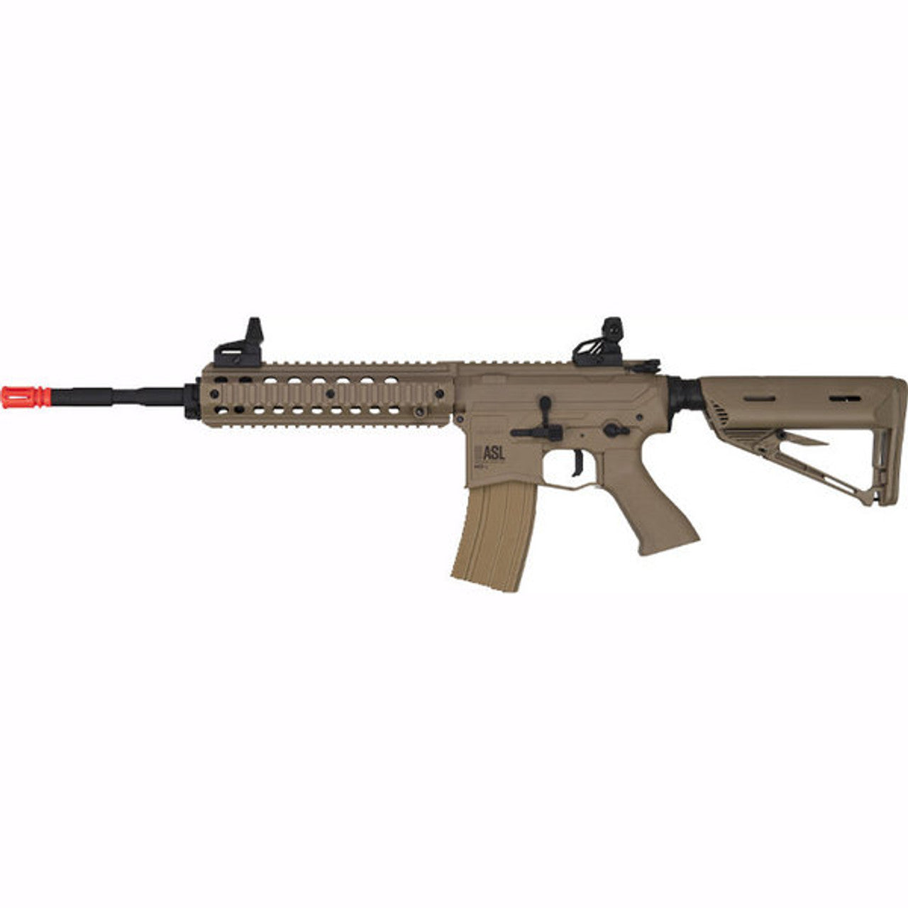 ASL Hi-Velocity MOD-L AEG Airsoft Gun Desert Tan (VLK103739) – Nankin Hobby