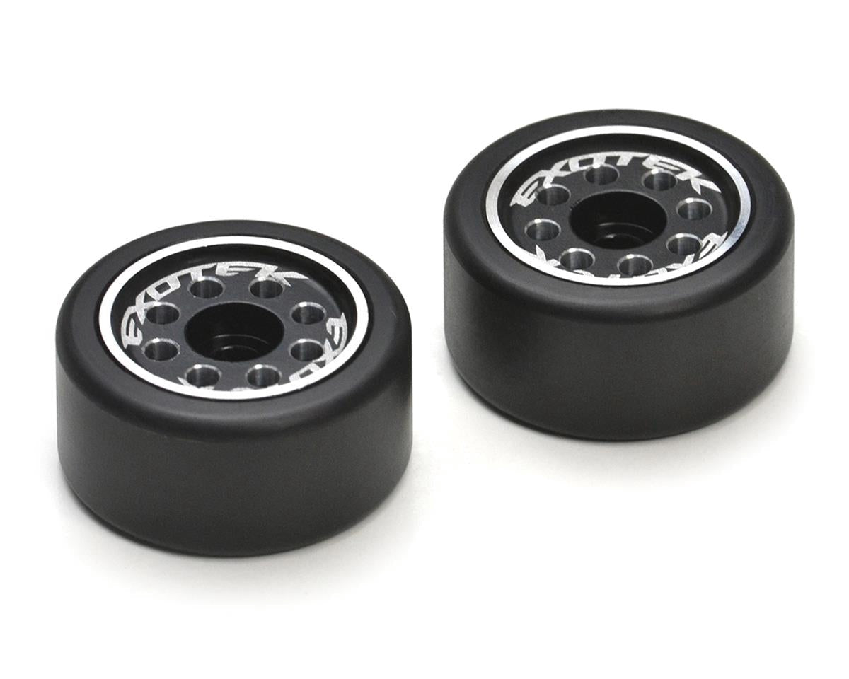 Drag Aluminum and Delrin Wheelie Wheels, Black (2): TLR 22S (EXO2027 ...