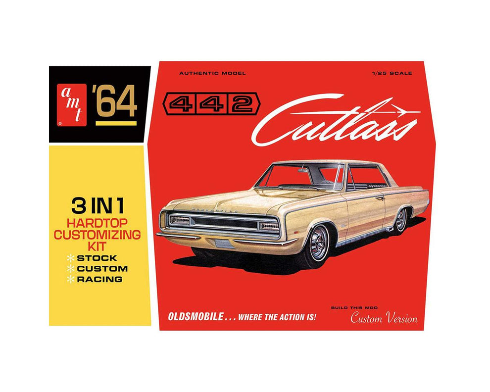 1/25 1964 Olds Cutlass 442 Hardtop Plastic Model Kit (AMT1066) – Nankin ...