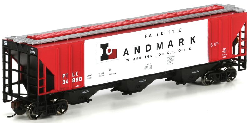 HO PS Covered Hopper, Landmark (PTLX) #34897 (ATH72385) – Nankin Hobby