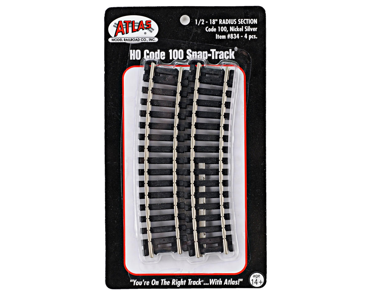 HO Code 100 1/2 18" Radius Curve Track (ATL834) – Nankin Hobby