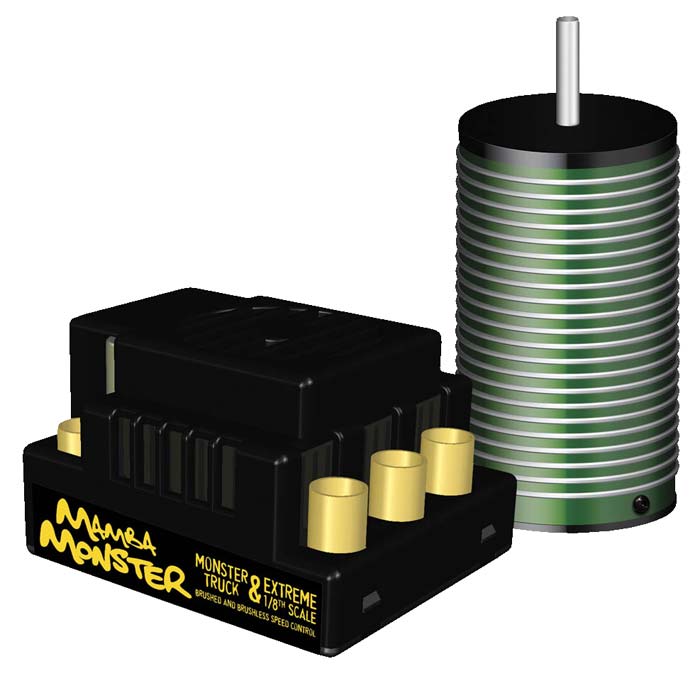 Mamba Monster 1/8 Brushless Combo, 5mm Shaft, 2200kV (CSEC6201 ...