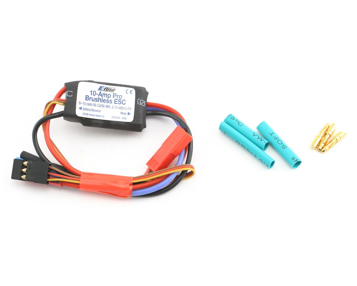 10 Amp Pro Brushless ESC (EFLA1010) – Nankin Hobby