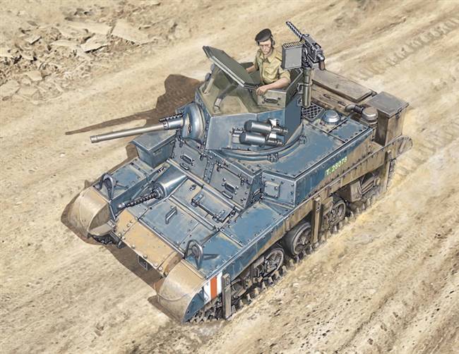 1/56 M3/M3A1 Stuart Plastic Model Kit (ITA15761) – Nankin Hobby