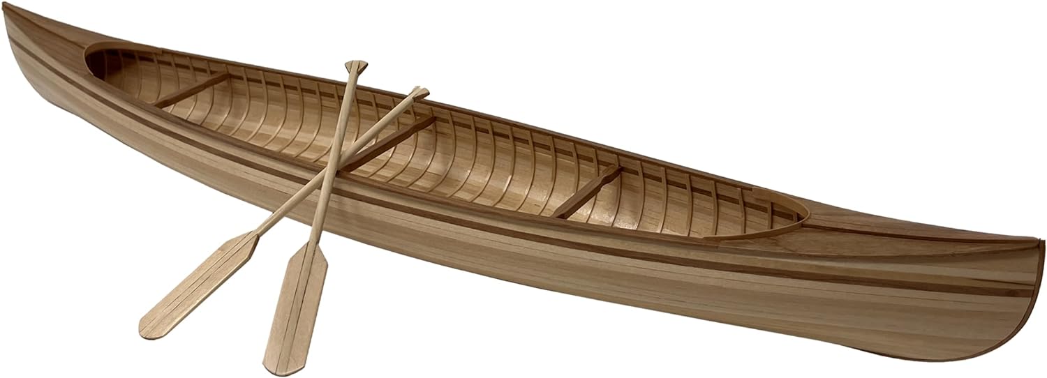 1/8 The "Big" Canadian Canoe Wooden Boat Model Kit (MID949) – Nankin Hobby