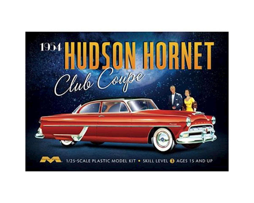 1/25 1954 Hudson Hornet Club Coupe Car Plastic Model Kit (MOE1213 ...