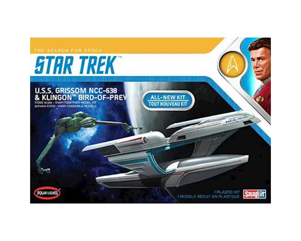 1/1000 Star Trek USS Grissom and Klingon Bird of Prey Snap-Together Pl ...