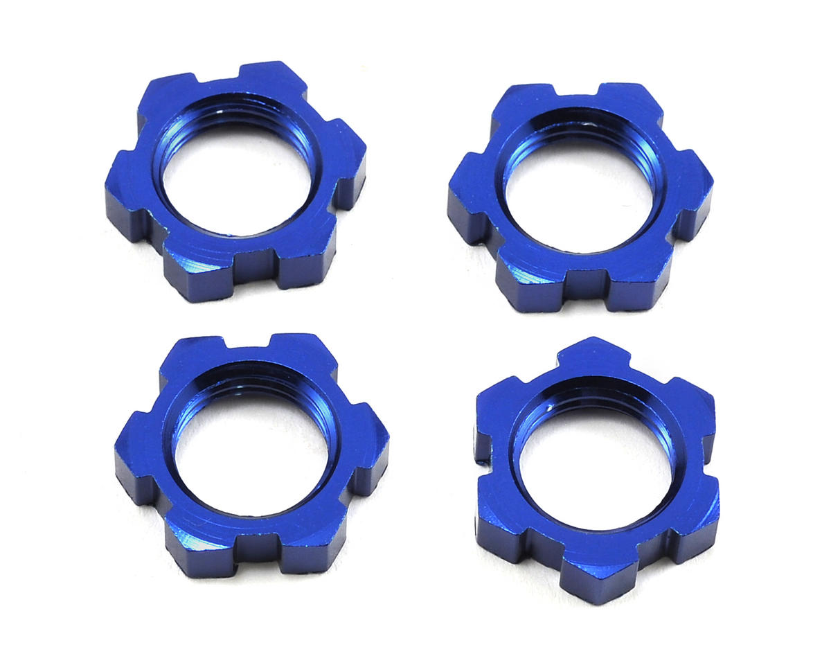 Aluminum Splined Wheel Nuts 17mm Blue for E-Revo 2.0/Sledge/X-Maxx/XRT ...