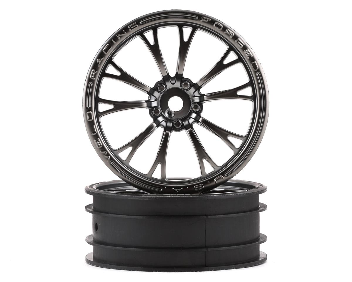 Weld Satin Black Chrome Front Wheels for Drag Slash (2) (TRA9472A ...