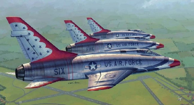 1/48 F100D Thunderbirds USAF Aircraft Plastic Model Kit (TSM2822 ...