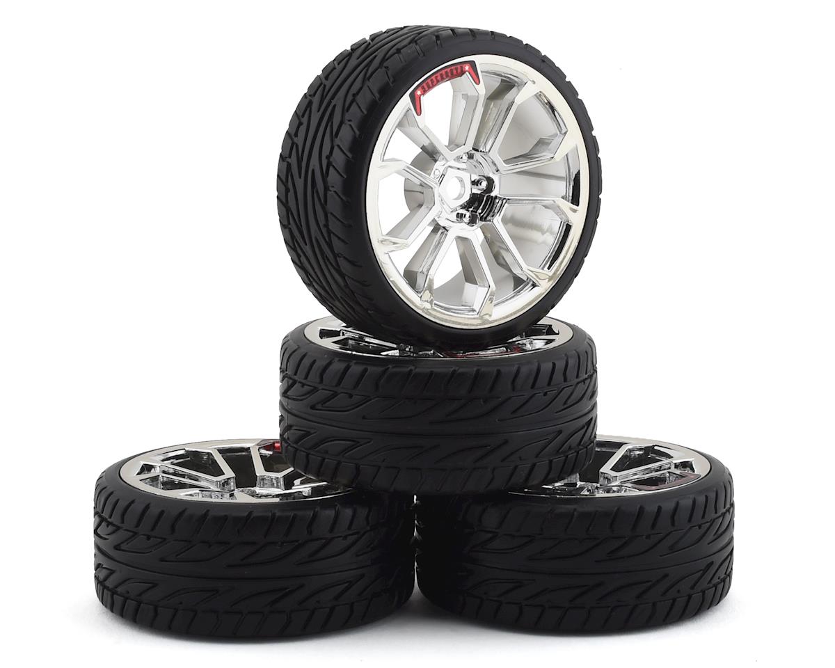 Supernova DT3 Pre-Mounted Drift Tires with Chrome Wheels (4) (FBR1SUNO ...