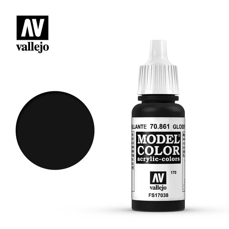 Model Color Glossy Black Acrylic Paint 18ml Bottle (VLJ70861) – Nankin ...