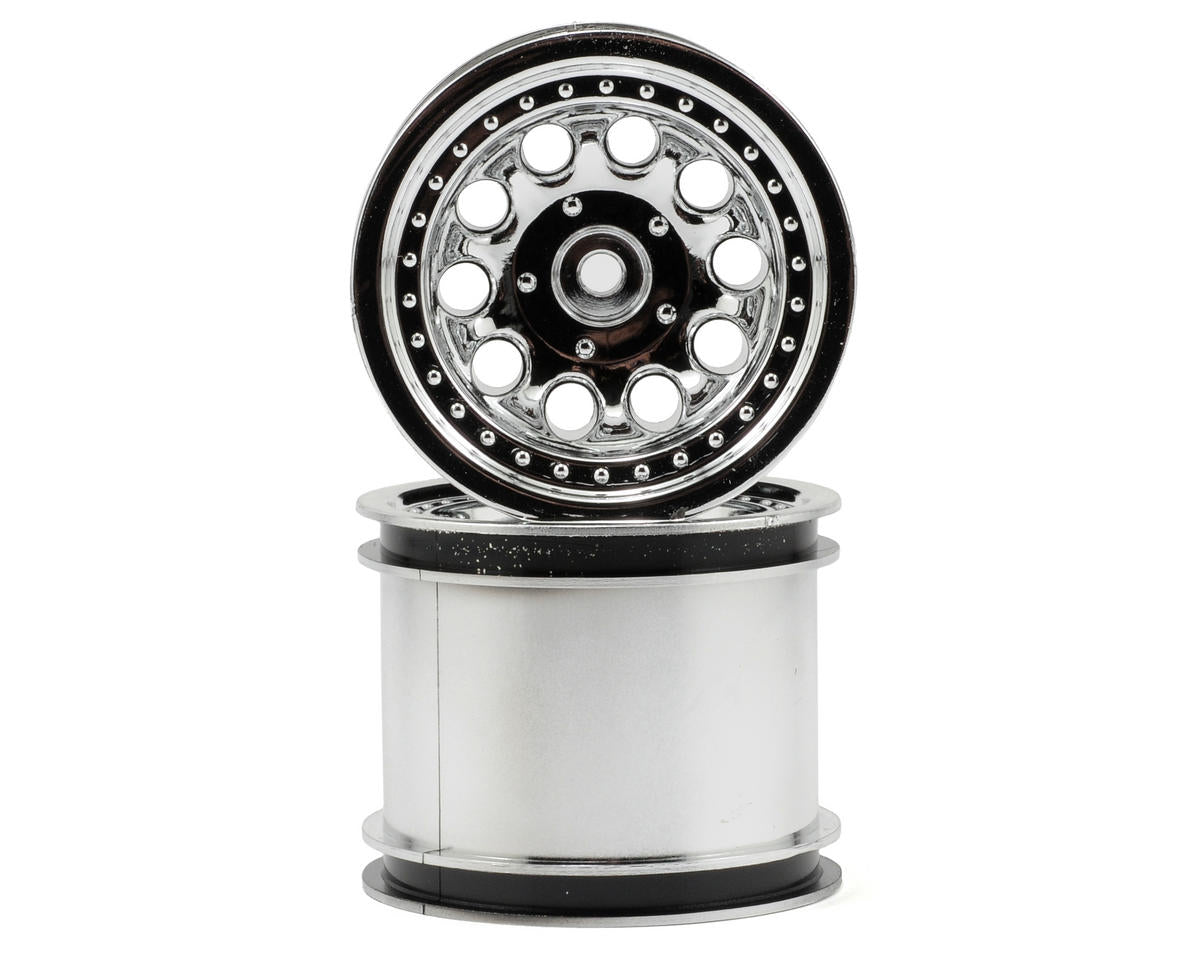 Revolver 10 Hole Chrome Wheels for Traxxas 2WD Rear (2) (RPM82053 ...