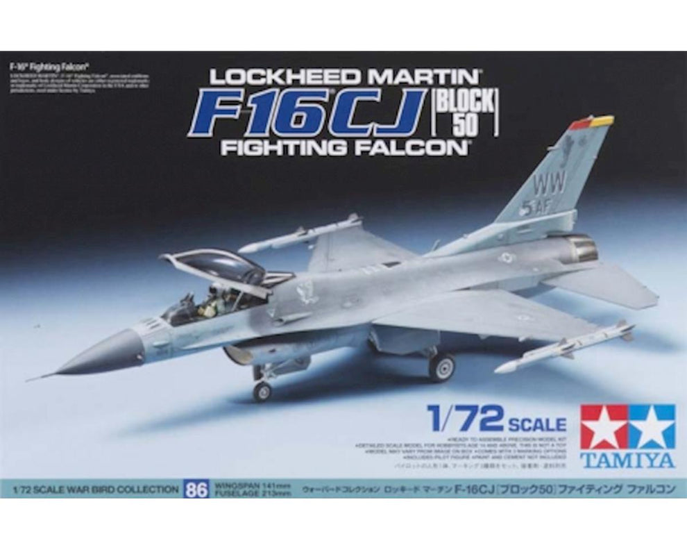1/72 Lockheed Martin, F-16 Fighting Falcon Plastic Model Kit (TAM60786 ...