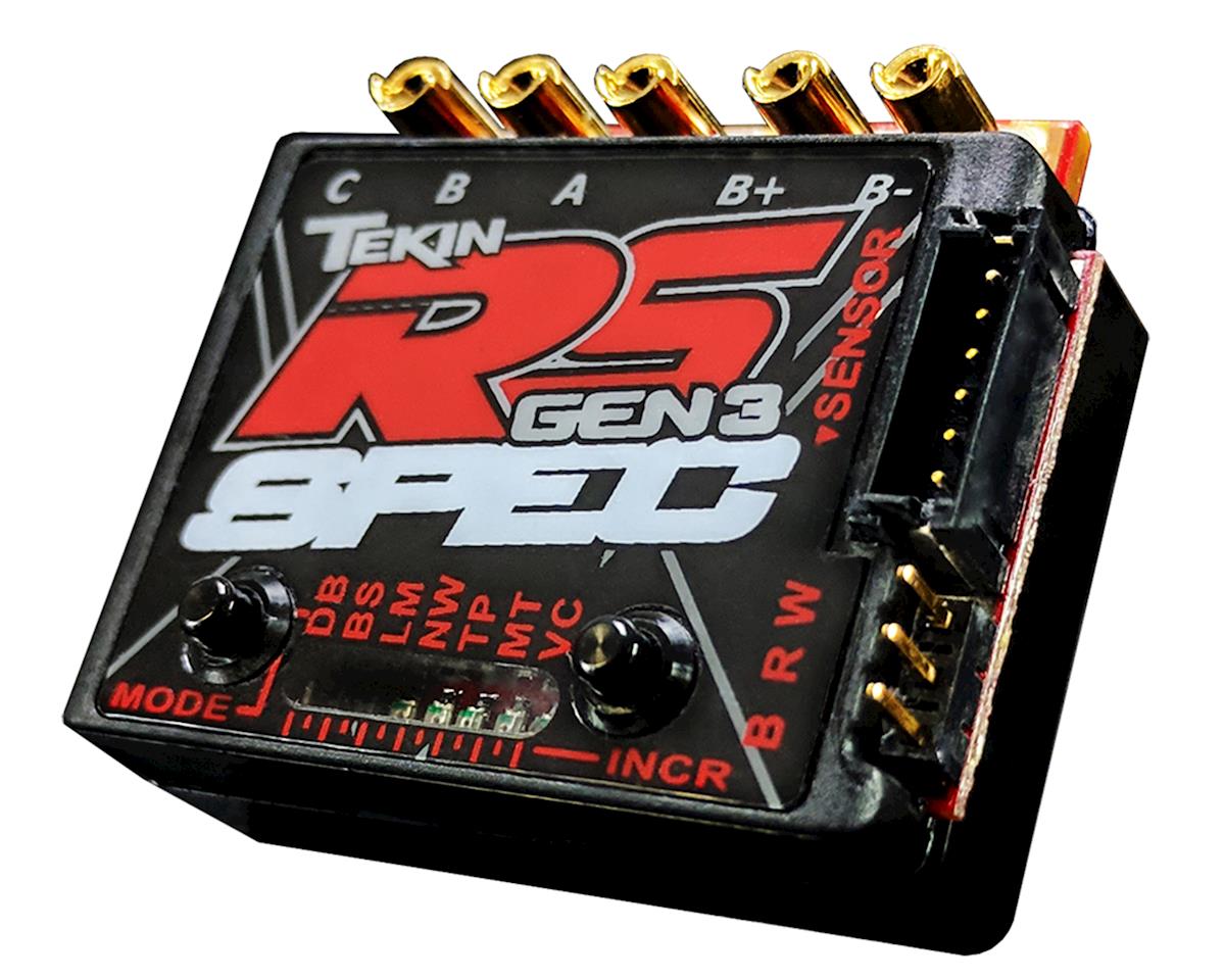 RS Gen 3 SPEC Sensored Brushless ESC for 1/10 RC Vehicles (TEKTT1157 ...